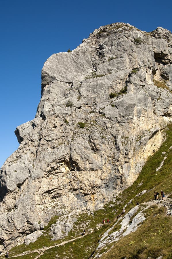 Rock face stock image. Image of outdoor, hike, alps, prealps - 25105379