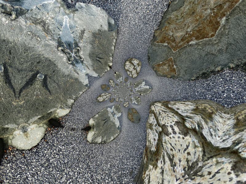 Rock Face Abstract Blurred Art Background Stock Illustration ...