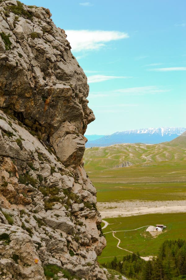 Rock face stock image. Image of nose, stone, eyebrows - 41251895