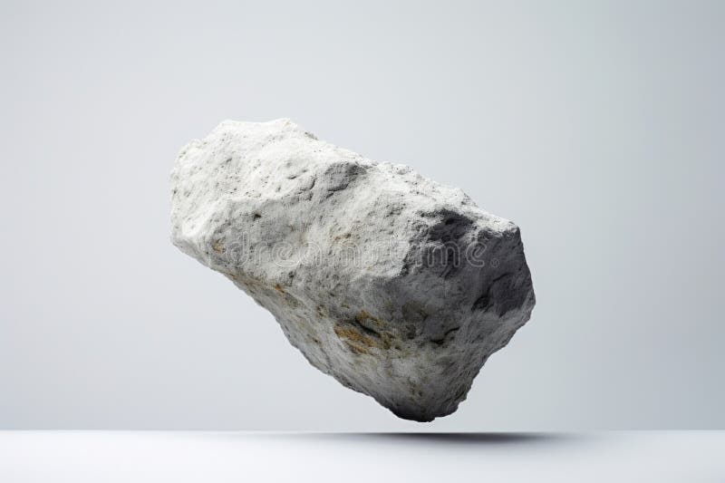 A Rock Falling Off of a White Surface. Suitable for Educational ...