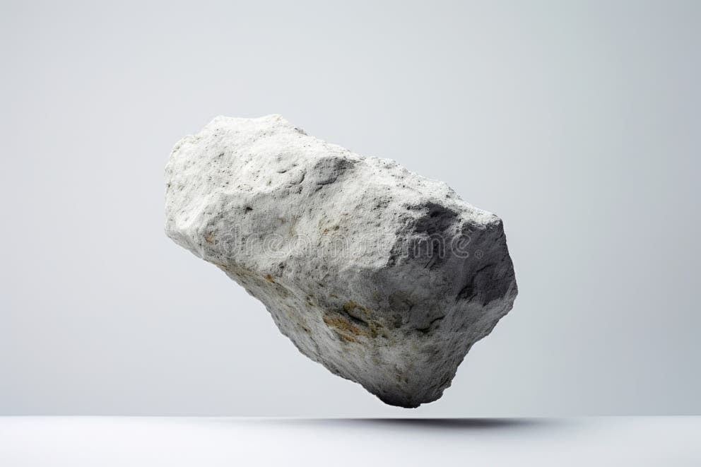 A Rock Falling Off of a White Surface. Suitable for Educational ...