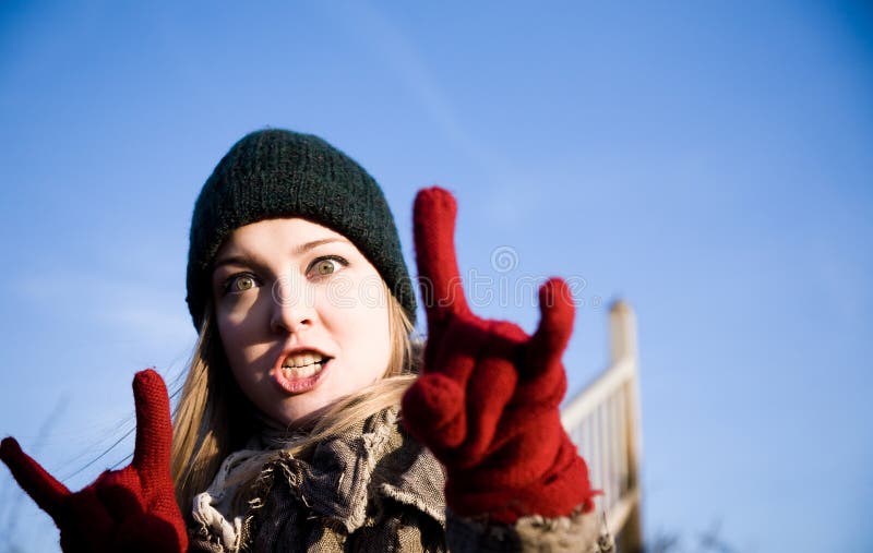 Rock Fan stock photo. Image of white, people, entertainment - 7117568