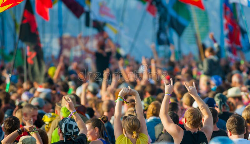 Rock festival stock photo. Image of happy, open, girl - 42467164