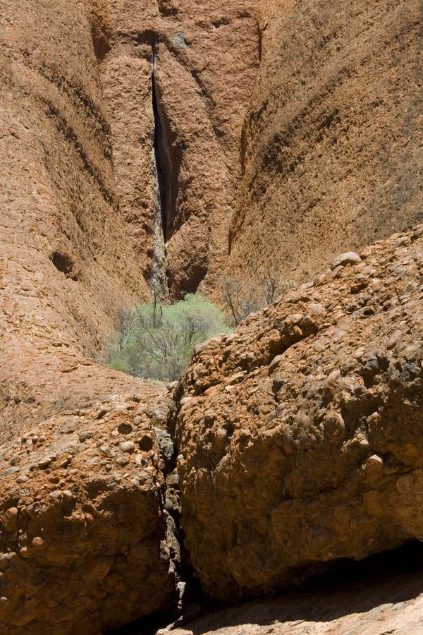 Rock Fissure in the Olgas stock photo. Image of australia - 7656330