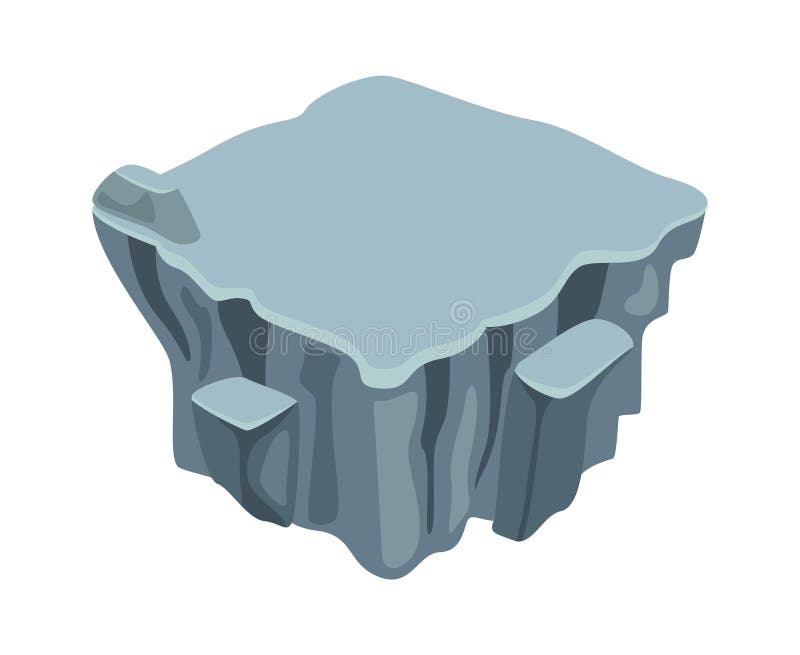 Rock Floating Island stock vector. Illustration of beautiful - 277010142