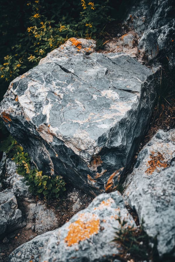 Rock in Forest stock photo. Image of landscape, geological - 376881524