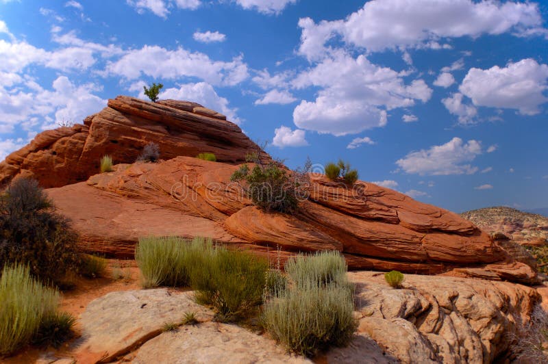 Undulating Sandstone Rock Layers Stock Image - Image of ripple, stone ...
