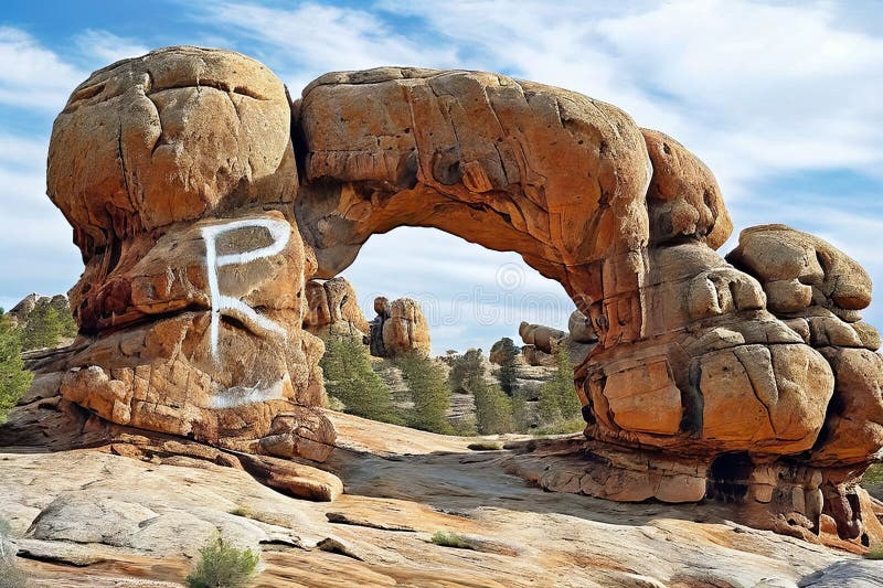 Rock Formation Alphabet the Shape of a Rock Formation Forms the Stock ...