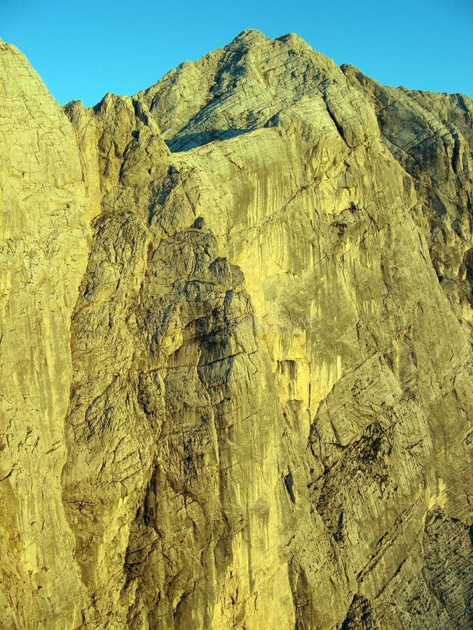 Rock formation in the alps stock image. Image of elevation - 212559491