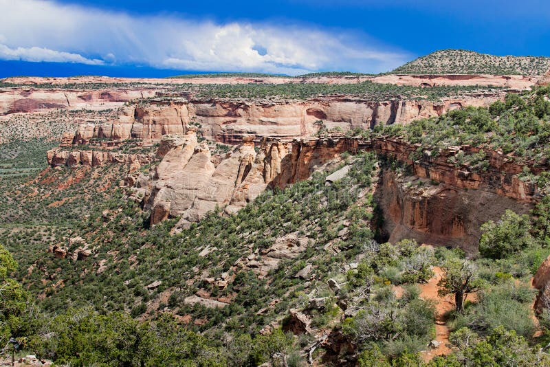 Rock Formation in Colorado National Monument Stock Image - Image of ...