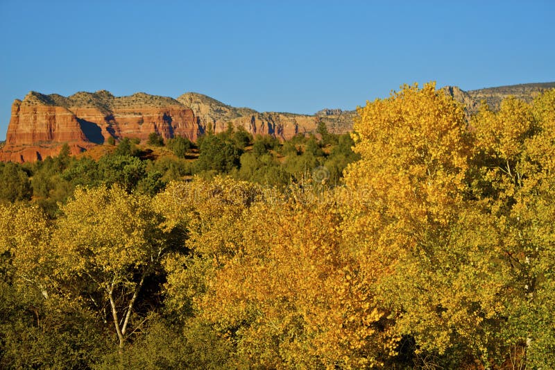 Rock Formation and Fall Foliage Stock Image - Image of geologic, scenic ...