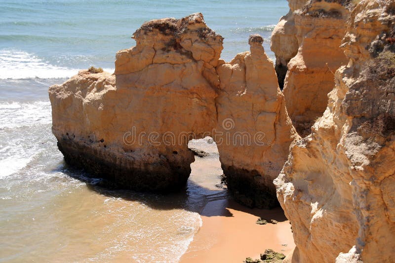 Rock Formation with a Hole stock photo. Image of crag - 1351662