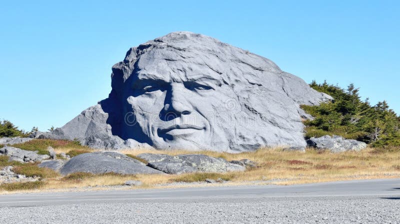 Rock Formation Human Face Carving Nature Landscape Stock Photos - Free ...