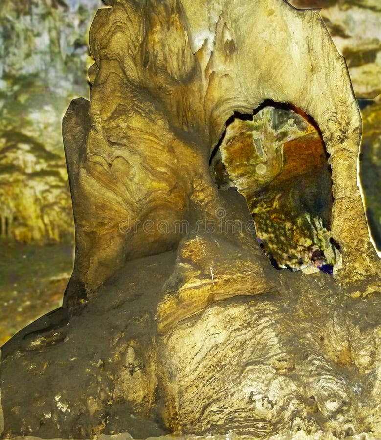 Rock Formation stock photo. Image of lights, rock, inside - 58348478