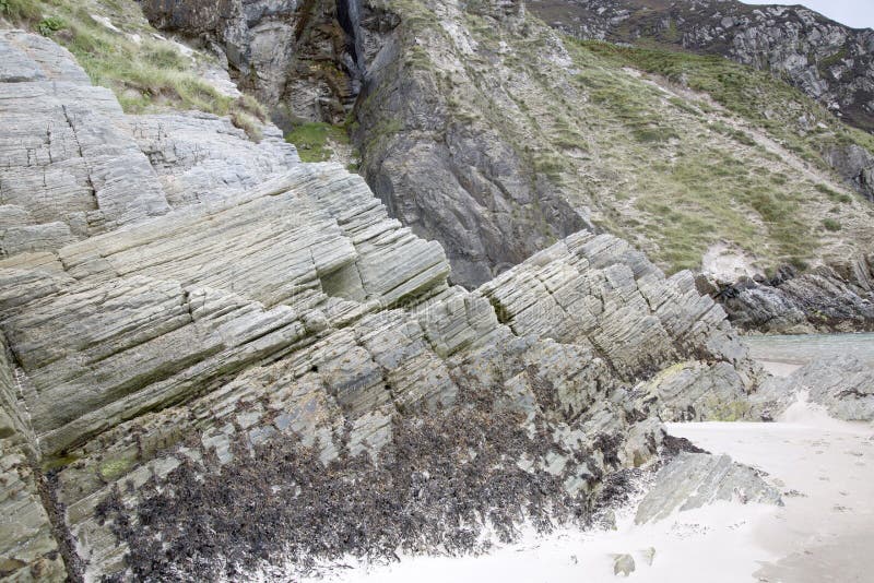 Rock Formation, Maghera Beach, Ardara, Donegal Stock Image - Image of ...
