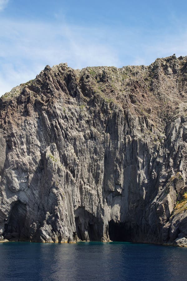 Rock Formation in the Mediterranean Stock Photo - Image of water ...
