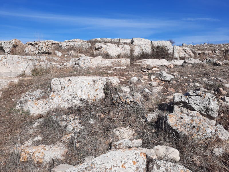 Rock Formation, Meron Mountain, Israel Stock Photo - Image of rock ...