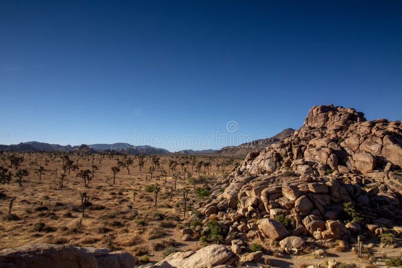 Mojave Desert Rock Formations Stock Image - Image of beautiful, orange ...