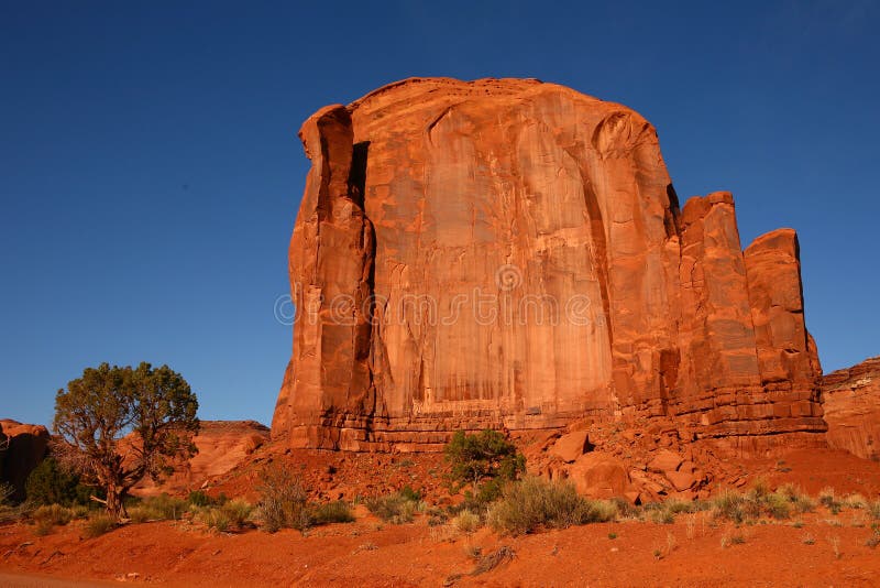 Rock Formation in Monument Valley Arizona Stock Image - Image of ...