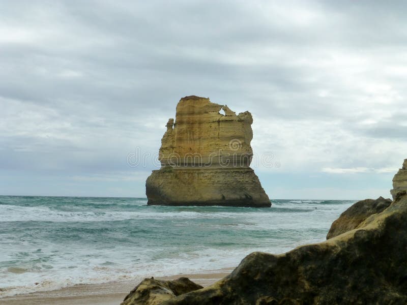 Rock Formation in the Ocean Stock Photo - Image of great, water: 95460024