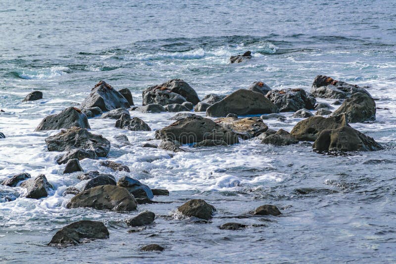 Rock Formation at Pacific Ocean Stock Photo - Image of formation ...