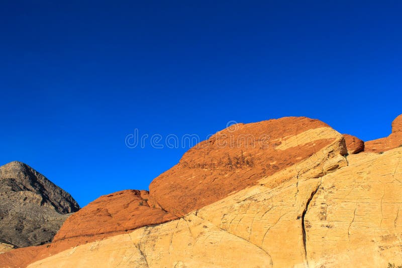 Rock Formation in the Red Rock Canyon, Nevada Stock Image - Image of ...