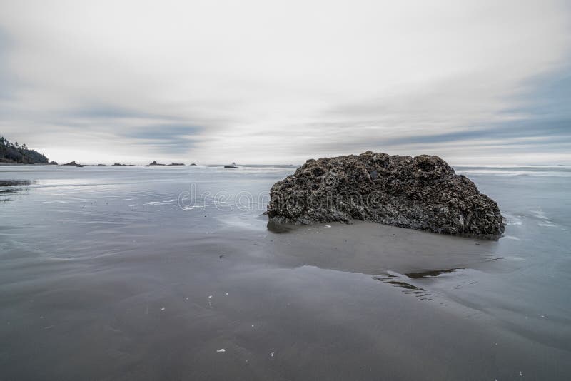 Rock Formation on Ruby Beach Stock Photo - Image of formation ...