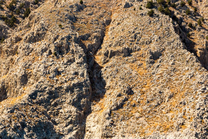Rock Formation Showing Layers of Textured Sedimentary Rock Stock Photo ...