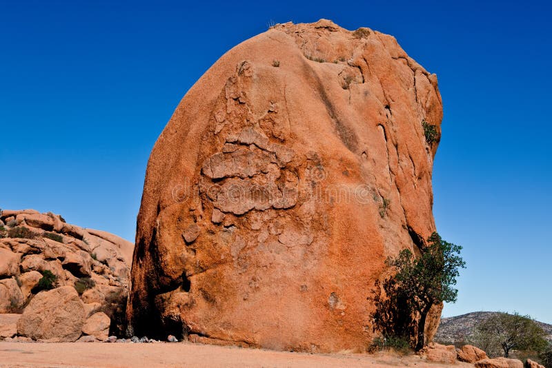 Rock Formation at Spitzkoppe, Namibia Stock Photo - Image of vertical ...