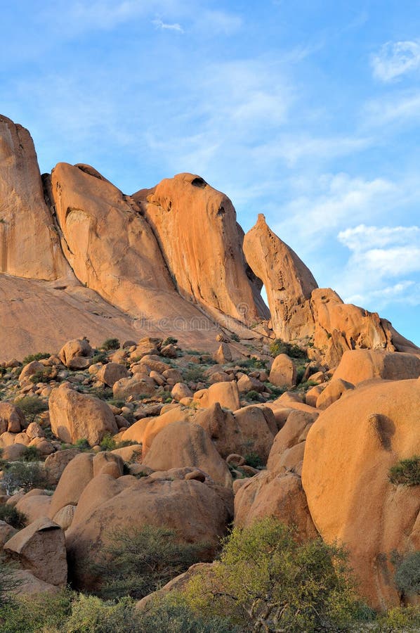 Rock Formation at Spitzkoppe Stock Image - Image of scenic, namibia ...