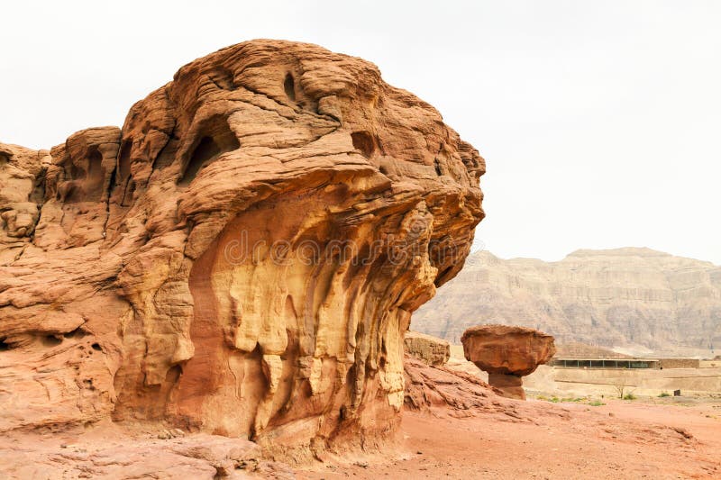 Rock Formation in Timna Valley, Israel Landscape Stock Photo - Image of ...
