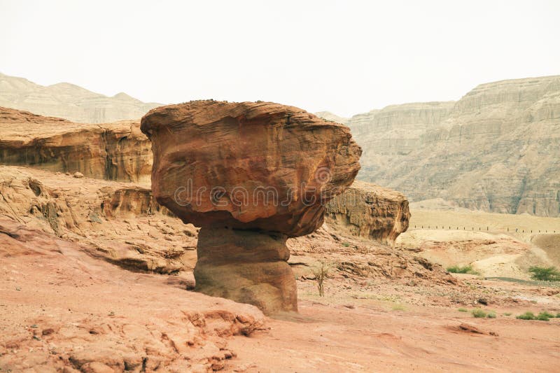 Rock Formation in Timna Valley, Israel Landscape Stock Image - Image of ...