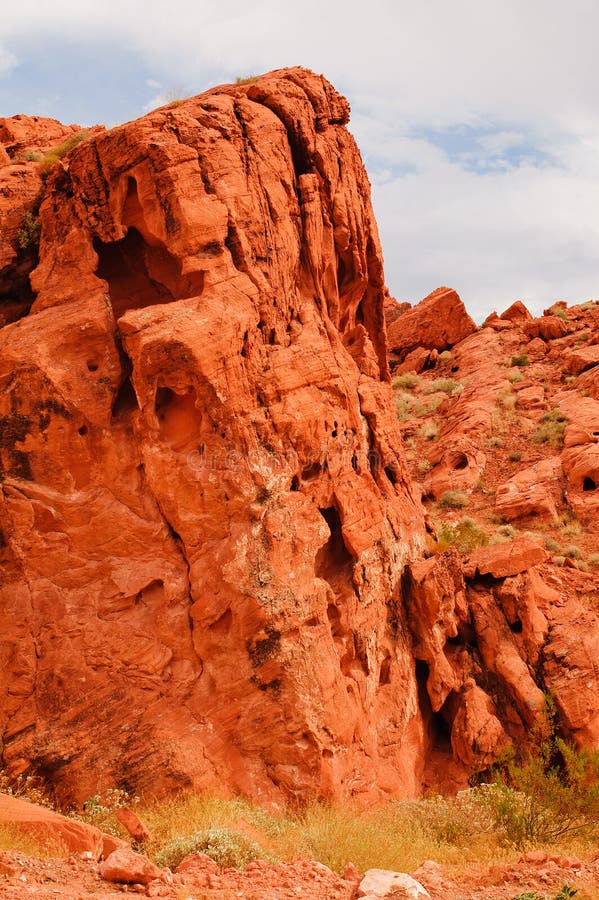 Rock Formation in the Valley of Fire Stock Photo - Image of valley ...