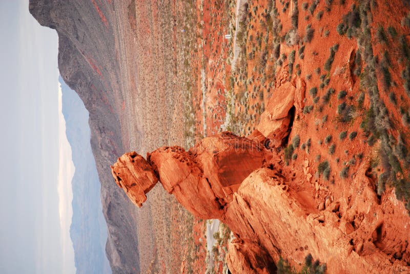 Rock Formation in the Valley of Fire Stock Image - Image of park, rocks ...