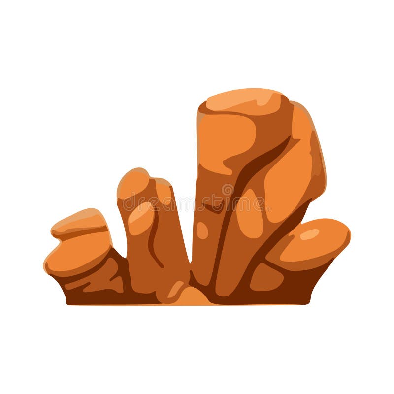 Rock Formation - Vector Nature Illustration Stock Vector - Illustration ...