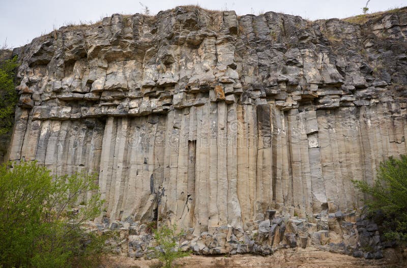 Rock Formations in an Abandoned Quarry Stock Photo - Image of layered ...