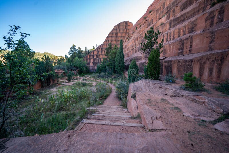 Rock Formations Along the Red Rocks Open Space in Colorado Springs, CO ...