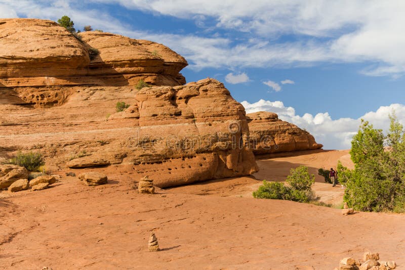 Rock Formations in Arches National Park, USA Stock Photo - Image of ...