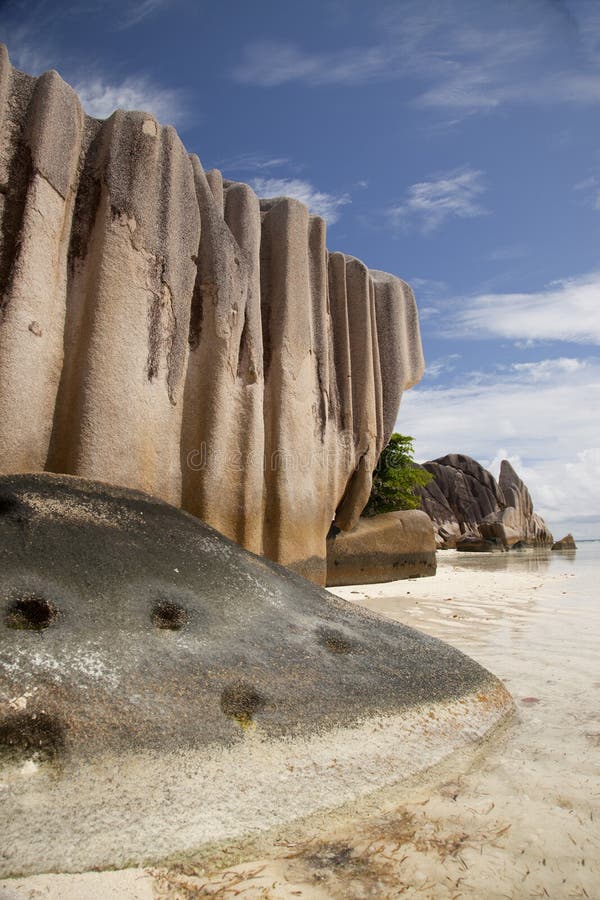 Rock Formations at the Beach Stock Photo - Image of topography, summer ...