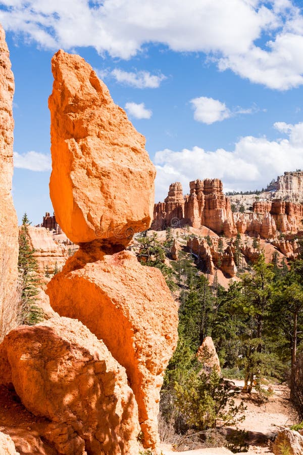 Rock Formations at Bryce Canyon National Park Stock Image - Image of ...