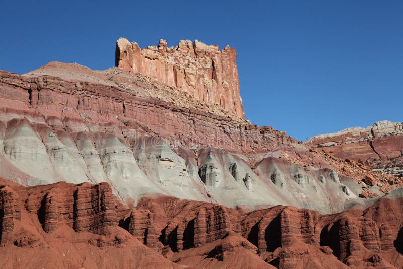 Rock Formations in Capital Reef National Park, Utah Stock Photo - Image ...