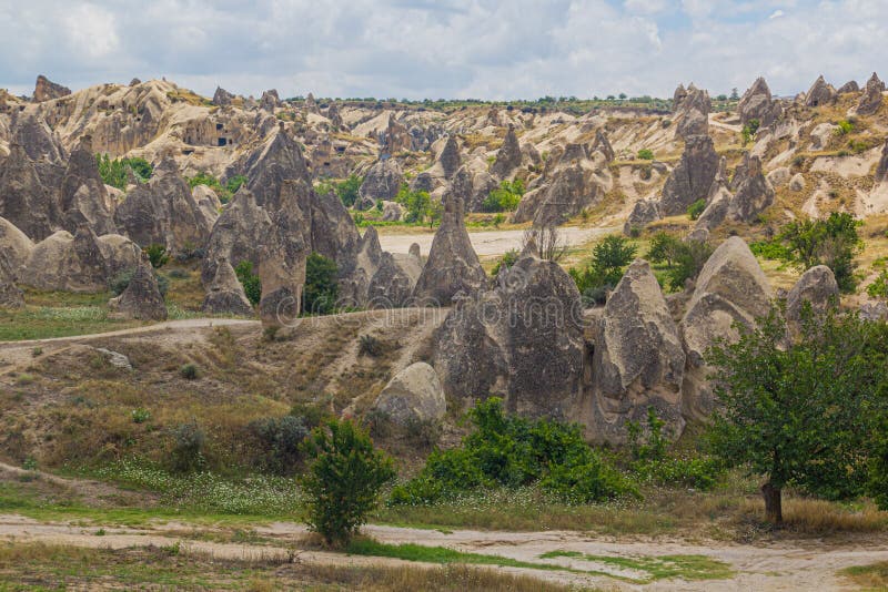 Rock Formations in Cappadocia, Turk Stock Photo - Image of goreme ...