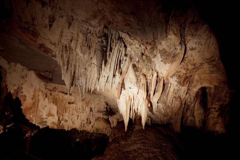 Rock formations in cave stock image. Image of cave, geology - 164930201