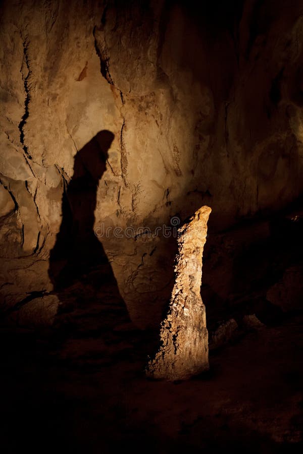 Rock formations in cave stock photo. Image of ancient - 164930892