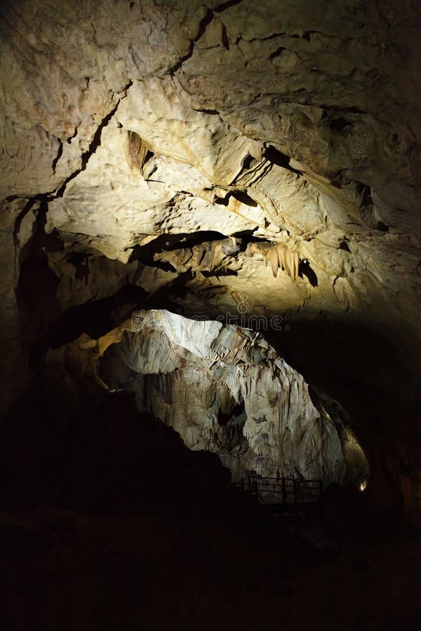 Rock formations in cave stock photo. Image of rough - 164931332