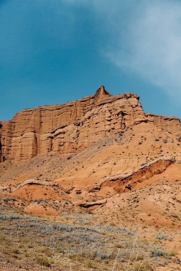 Rock Formations on Clear Day Stock Photo - Image of outdoors, blue ...