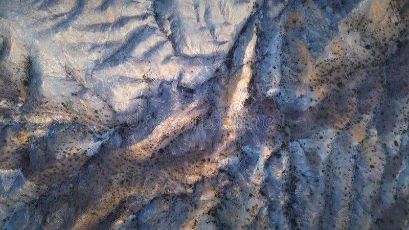Rock Formations in the Desert. Aerial View of Extreme Terrain with ...