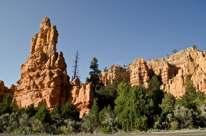 Rock Formations in Dixie National Forest Stock Photo - Image of beauty ...