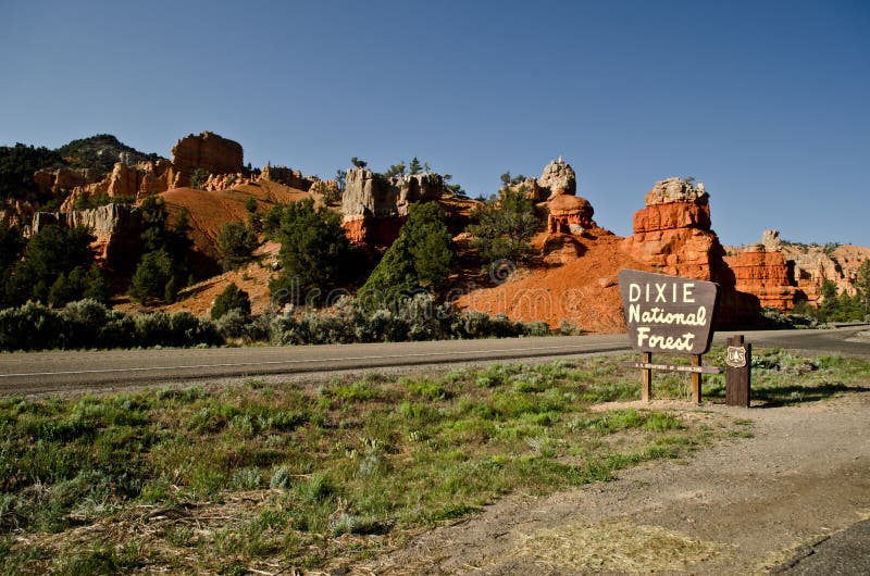 Rock Formations in Dixie National Forest Stock Image - Image of hoodoo ...