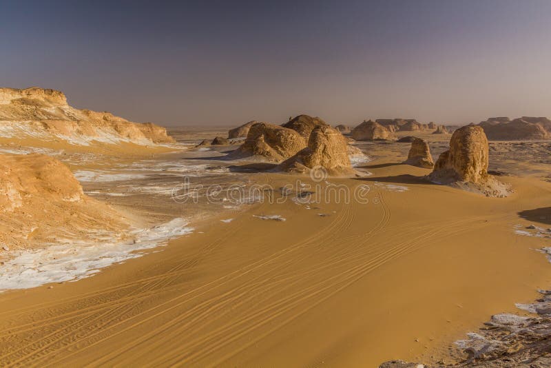Rock Formations of El Aqabat (Agabat) Valley in the White Desert, Egy ...